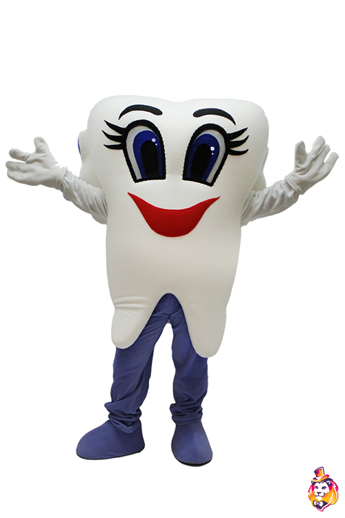 Tooth mascot costume