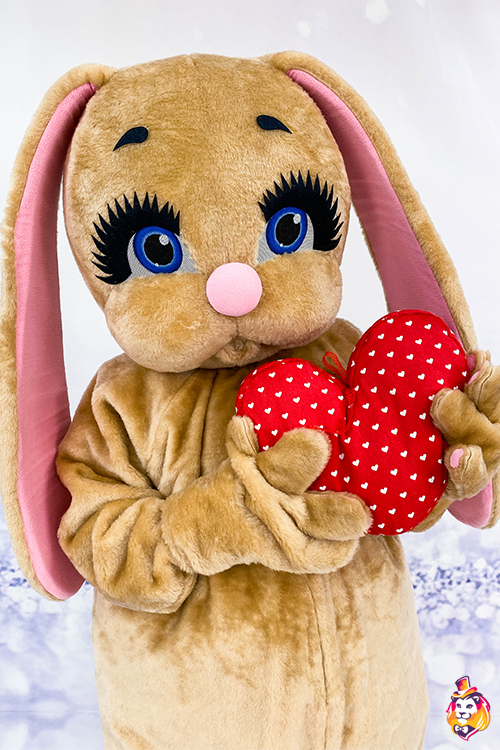 Bunny Mi Caramel mascot costume