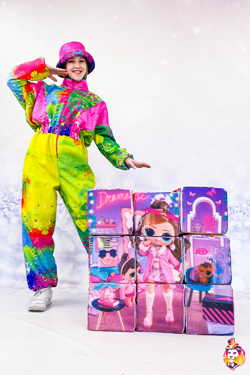 Buy Puzzle cubes Pupae game prop Mascot Costume | Carnival Mascot ...