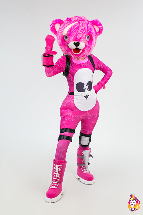 Bear Commander Hug Mascot Costume