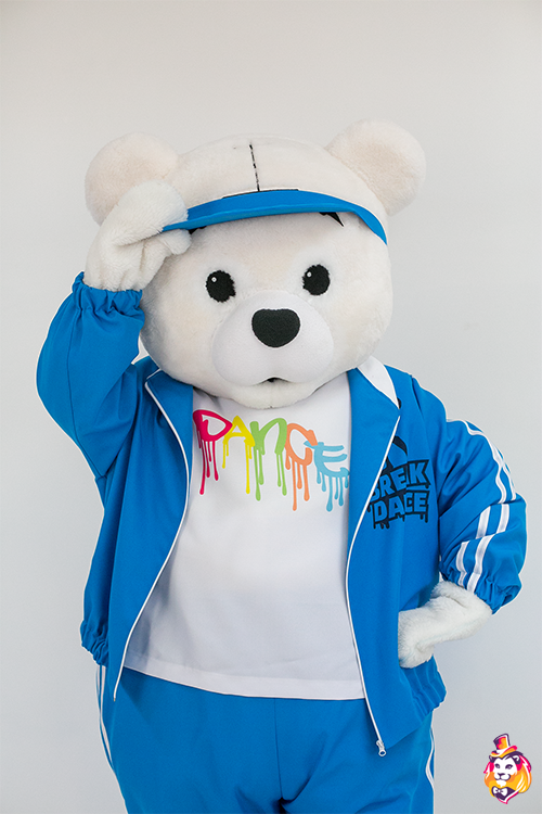 Break Dance blue Costume for Mascot