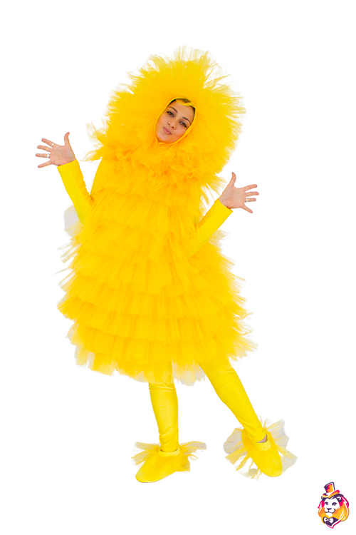 Yellow Fluffy carnival costume