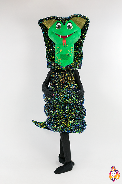 Snake Green Mascot Costume