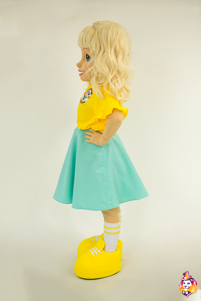 Talented girl Mascot Costume Wholesale Cheap - Buy on carnival-mascot.com
