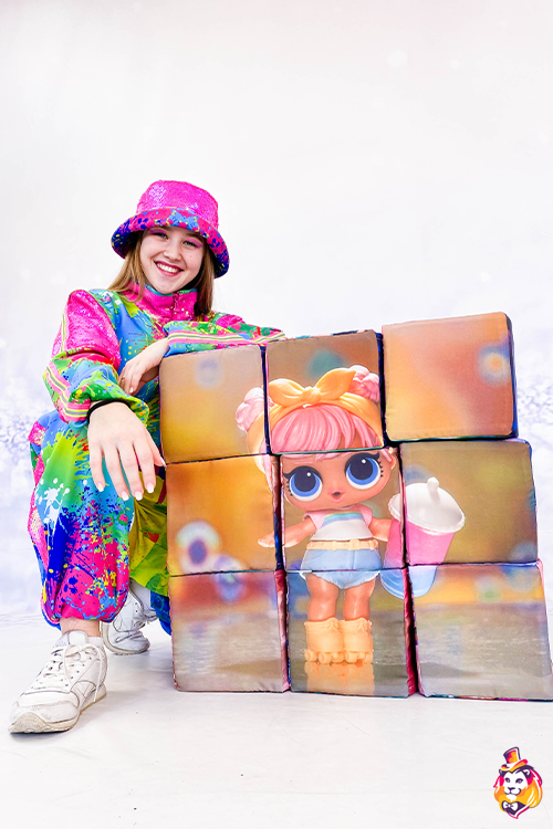 Buy Puzzle cubes Pupae game prop Mascot Costume | Carnival Mascot ...