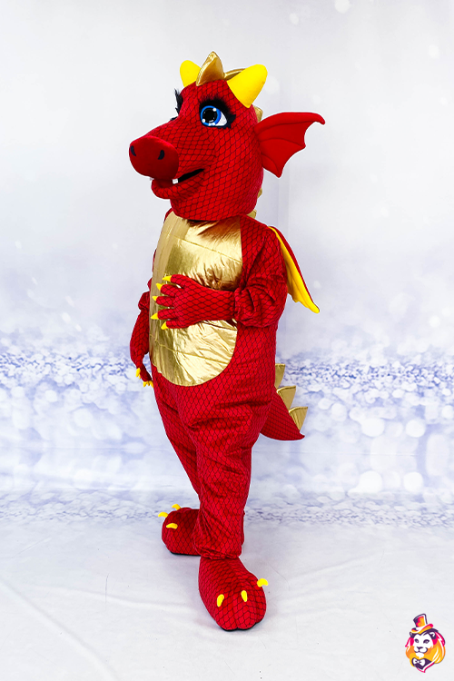 Buy Dragon Reddy Mascot Costume Mascot Costume | Carnival Mascot ...