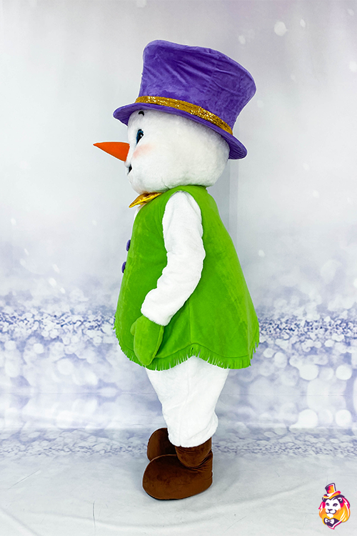 Snowman Snowball Mascot Costume