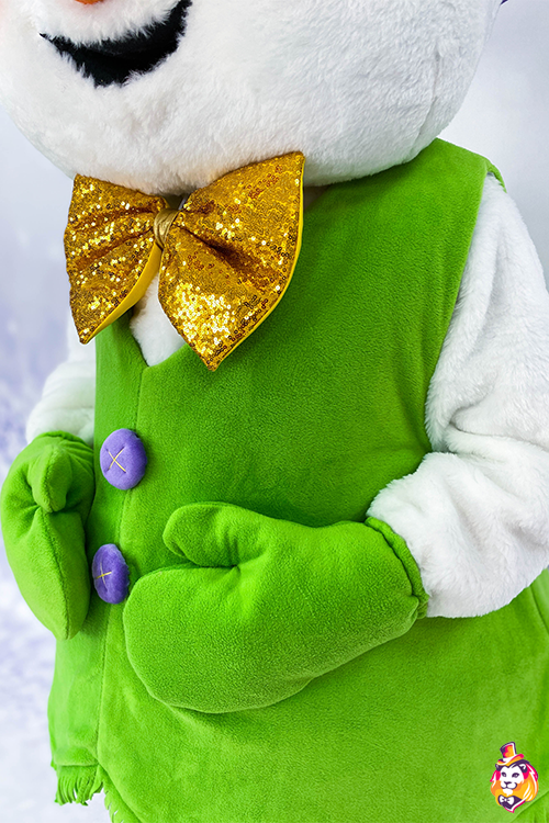 Snowman Snowball Mascot Costume