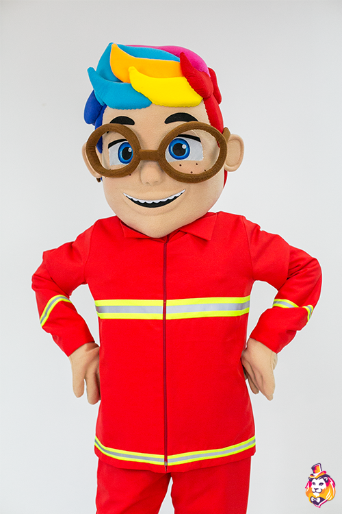 Funny firefighter Mascot Costume