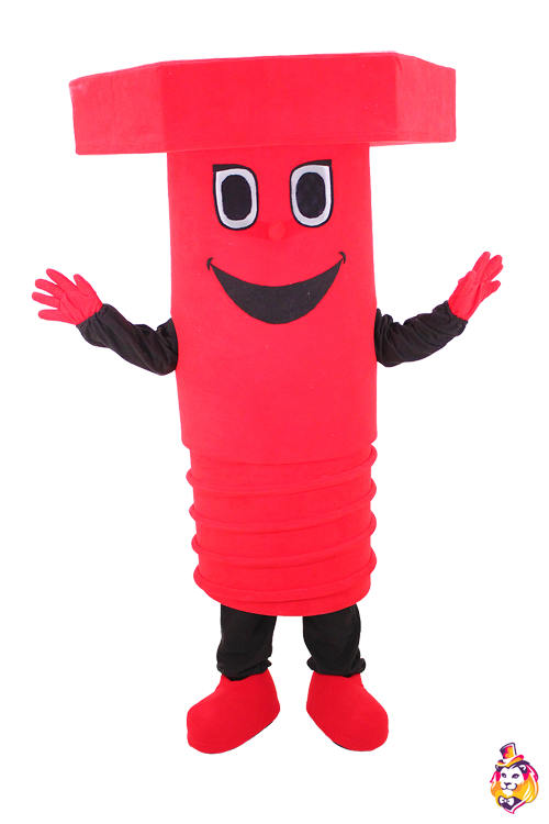 Screw mascot costume