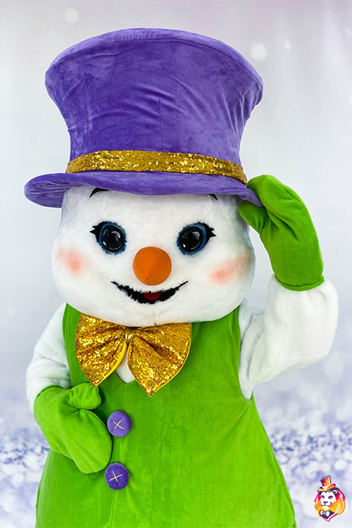 Snowman Snowball Mascot Costume