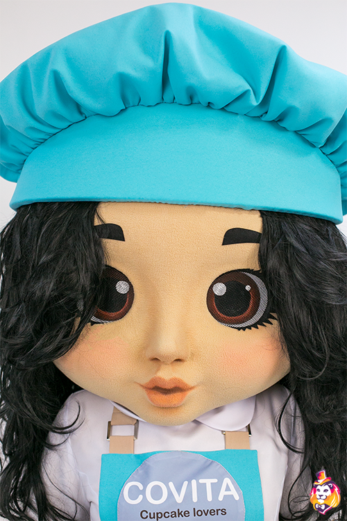 Cupcake Girl Mascot Costume