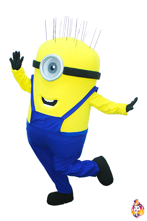 Yellow man with one eye Mascot Costume