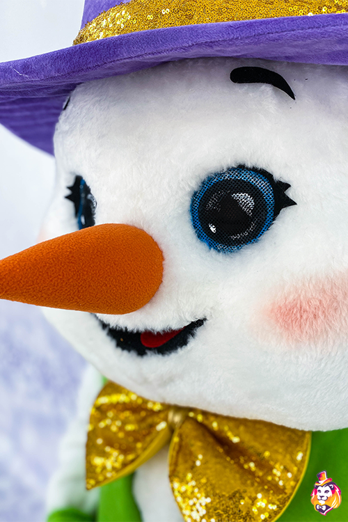 Snowman Snowball Mascot Costume