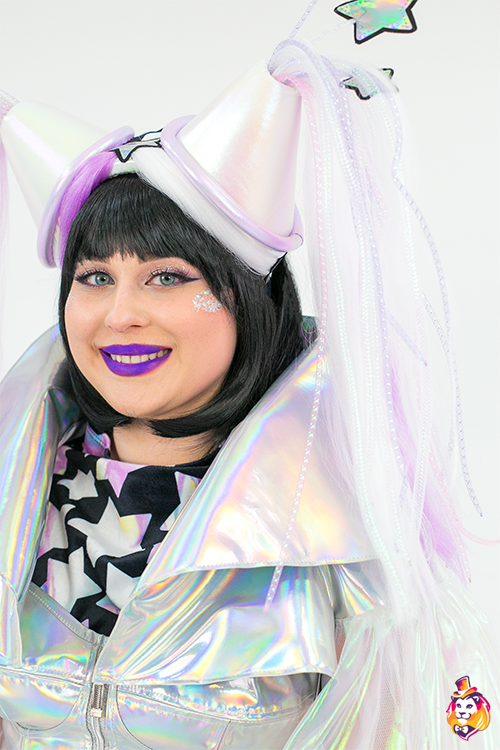 Galaxy Girl Glowing Carnival сostume