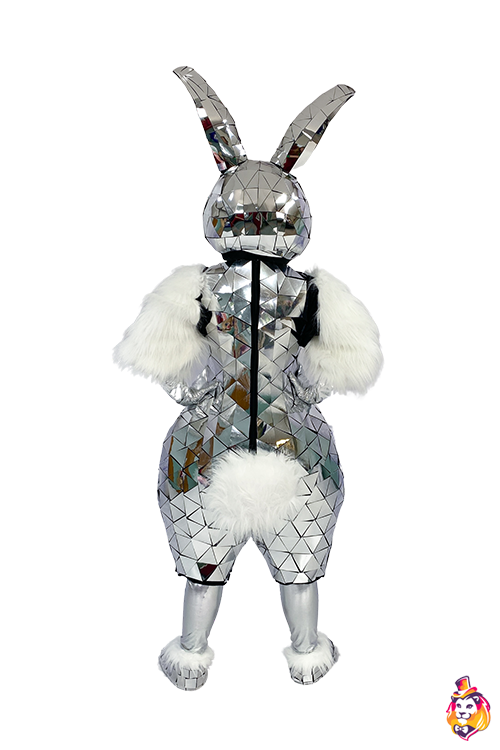 Rabbit Disco Mascot Costume