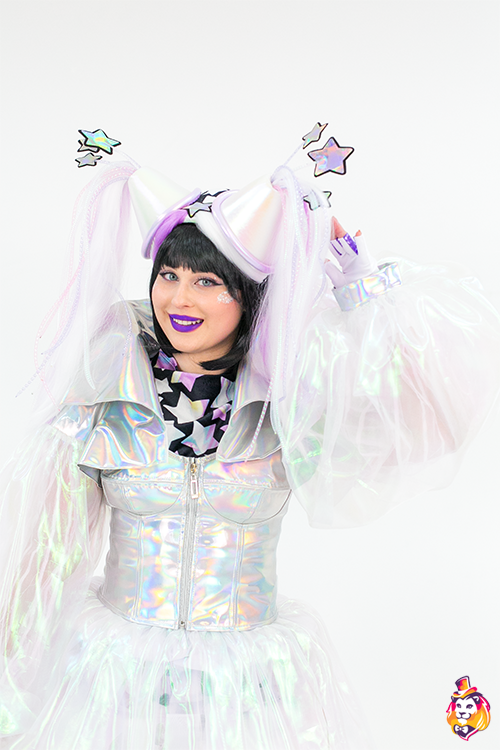 Galaxy Girl Glowing Carnival сostume