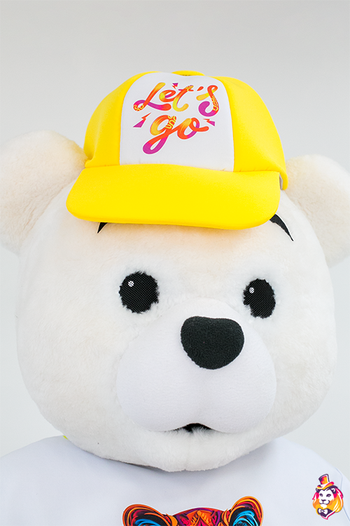 Yellow T-shirt Let's go for Mascot