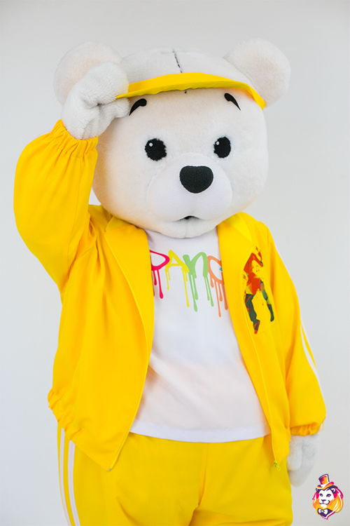 Break dance yellow Costume for Mascot