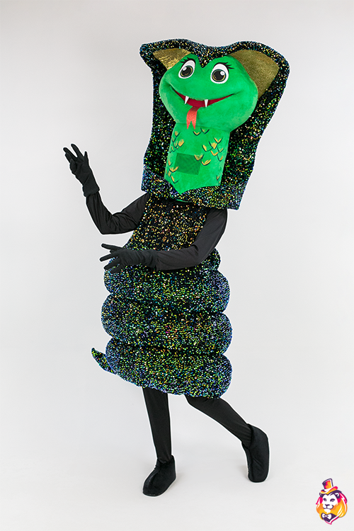 Snake Green Mascot Costume