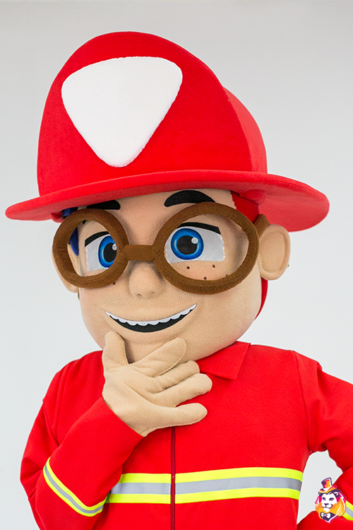 Funny firefighter Mascot Costume