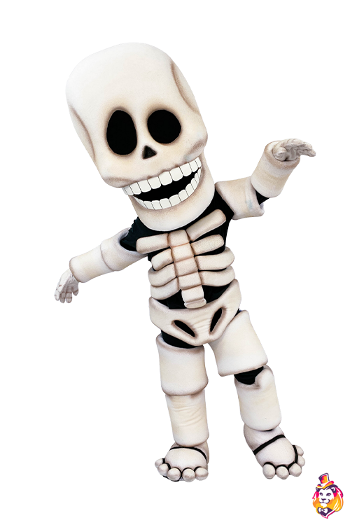 Skeleton Mascot Costume