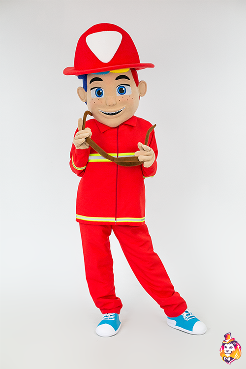Funny firefighter Mascot Costume